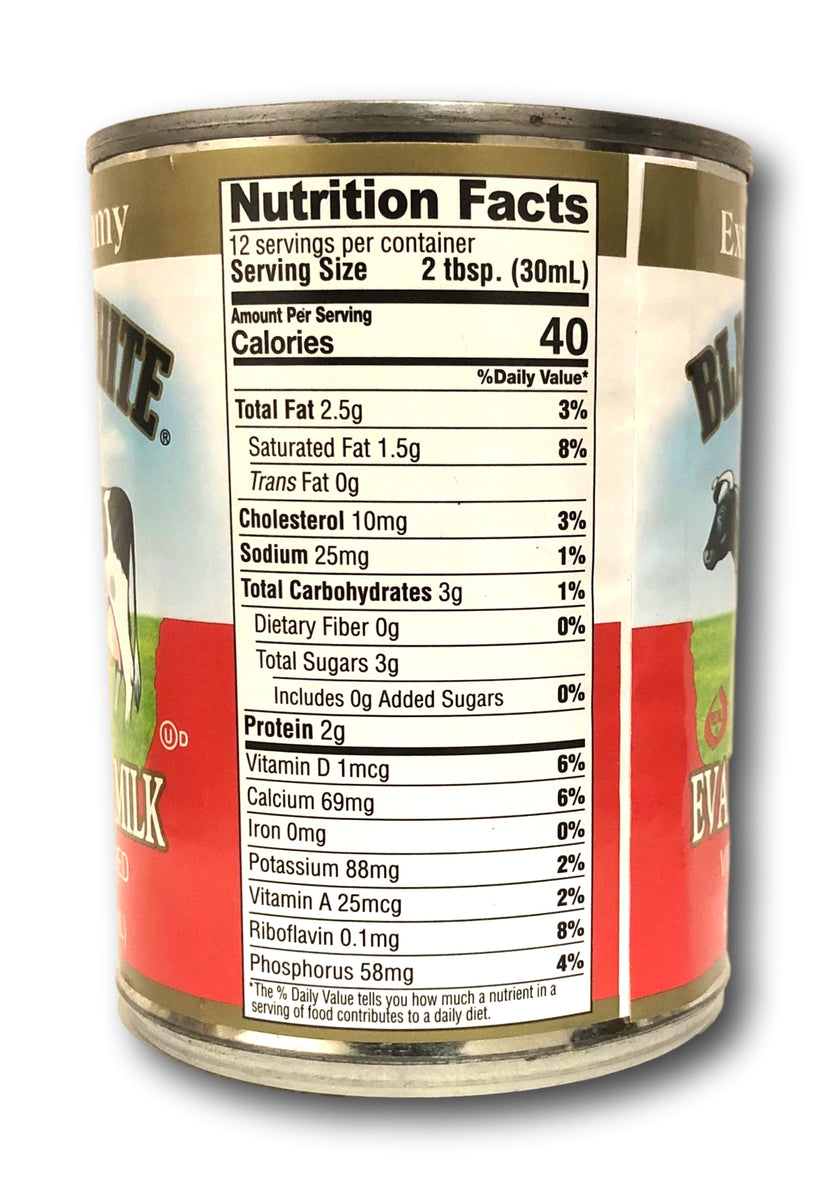 Full Cream Evaporated Milk - Extra Creamy - Black & White Brand (REAL ...